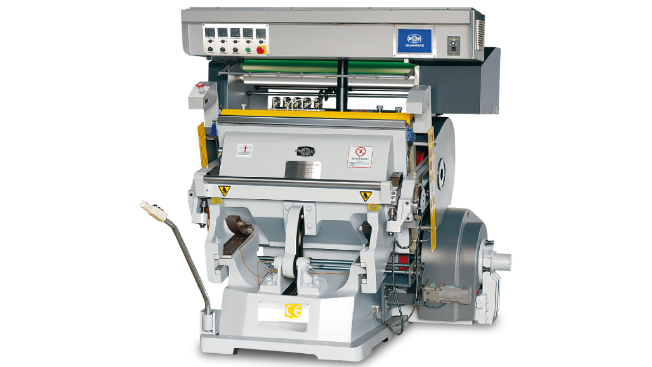 TYMC 1400/1500 Fustellatrice platina con impianto per la stampa a caldo ...